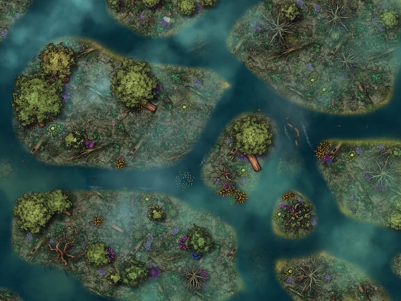 Dnd Battlemap Swamp - Etsy