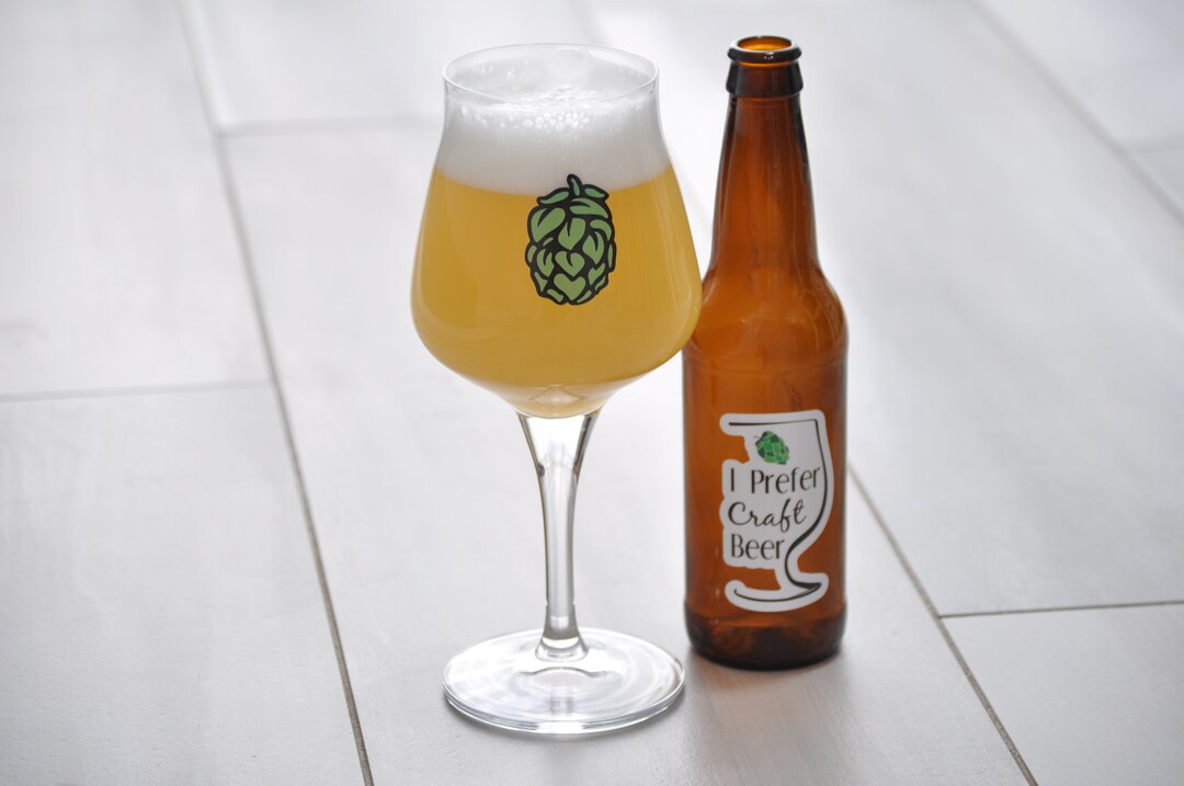 IPA Craft Beer Glass: Large Angled 21-ounce Stemware - Etsy
