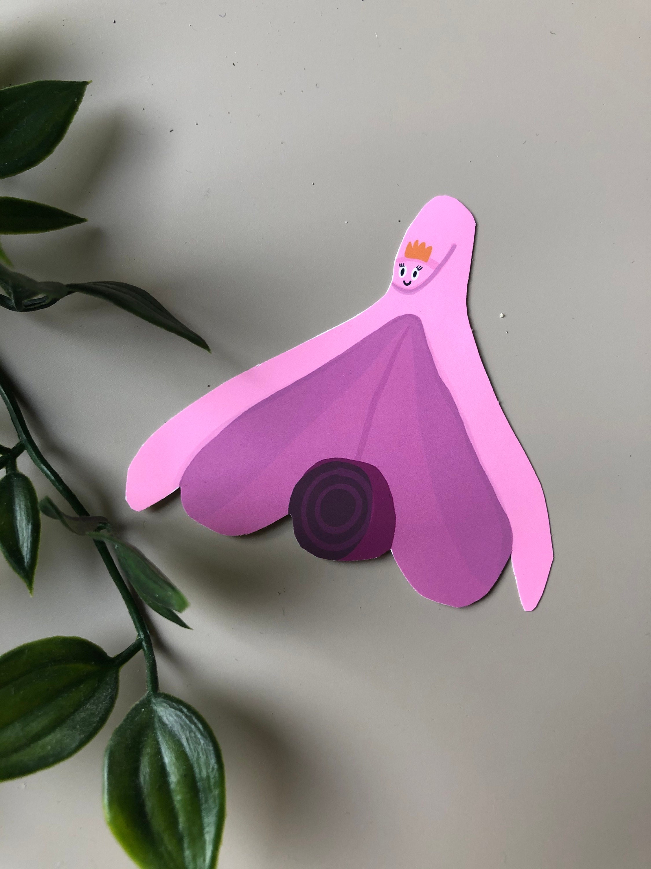 Clitoris Sticker Cute Clit Sticker Queen Clit Matt Vinyl Etsy