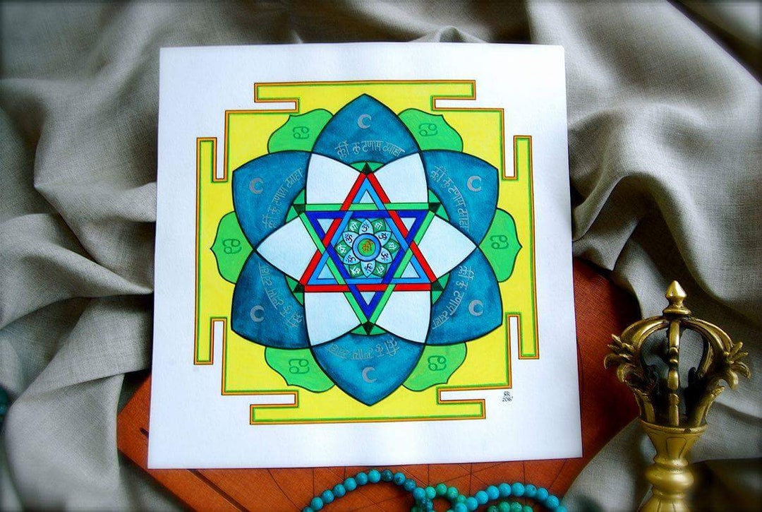 Prin Poster, Moon Yantra, Chandra Yantra, Vedic Astrology, Jyotish ...