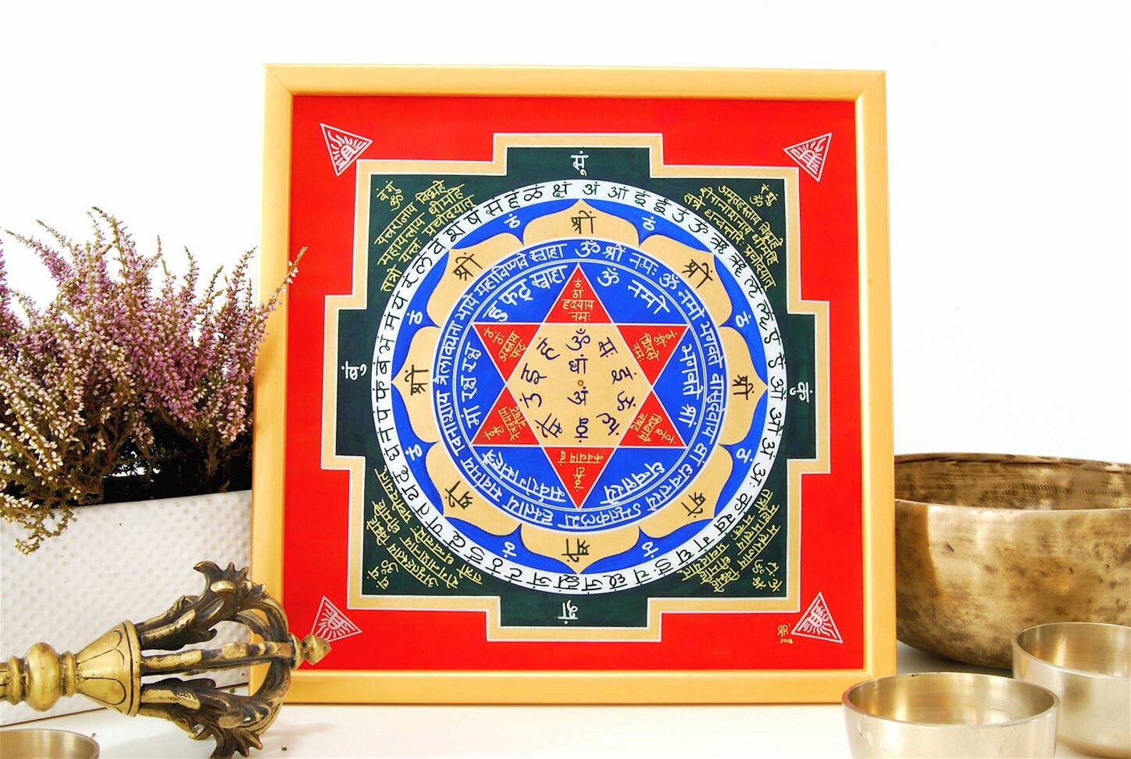 Print Poster, Dhanvantari Yantra, Healing Yantra, Yantra for Health ...