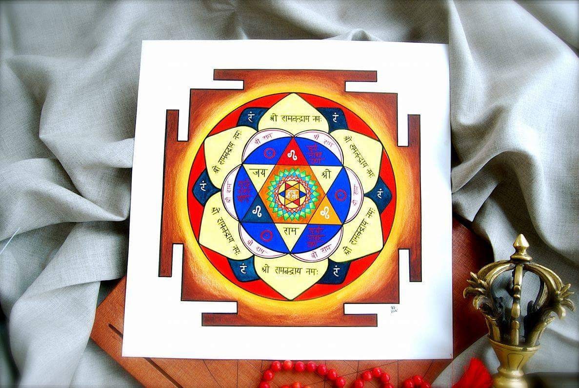 Set of 9 Print Posters, Vedical Astrology Planetary Yantras, Jyotish ...