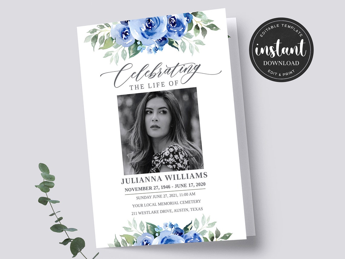 Funeral Bundle Funeral Program Bundle Celebration of Life | Etsy