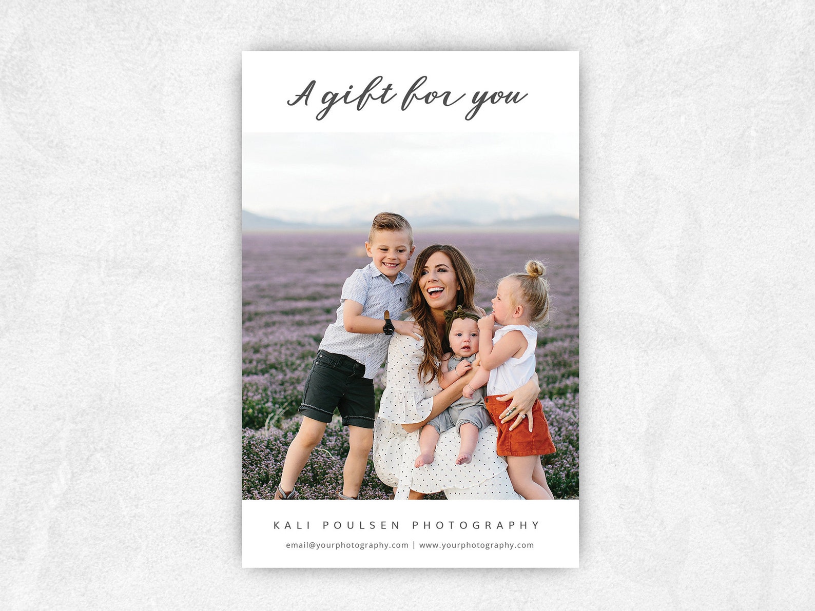 Photographer Gift Certificates Template Photography Gift Card - Etsy
