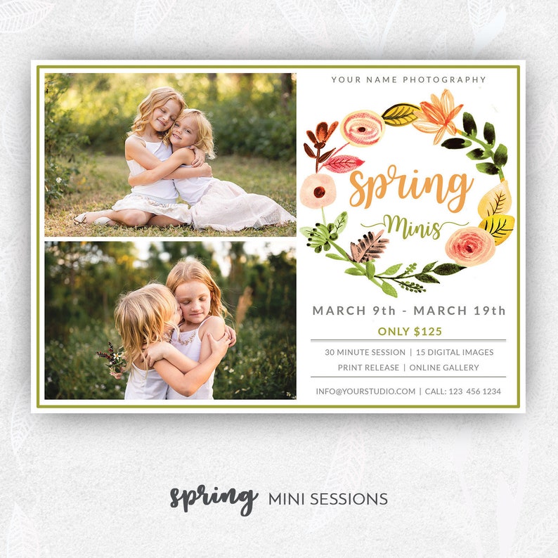 Spring Mini Session Template Spring Mini Session Photography - Etsy