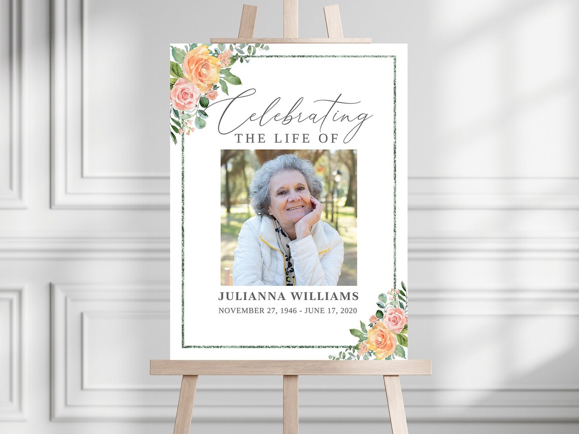 Funeral Collage Template, Set of 3 Funeral Photo Collage Bundle ...