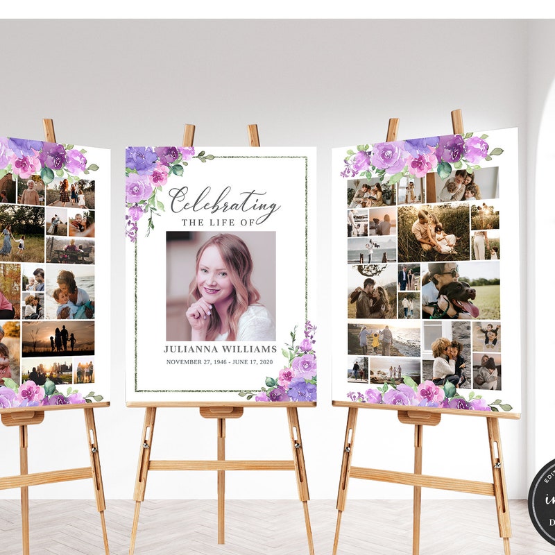 Funeral Memorial Posters - Etsy
