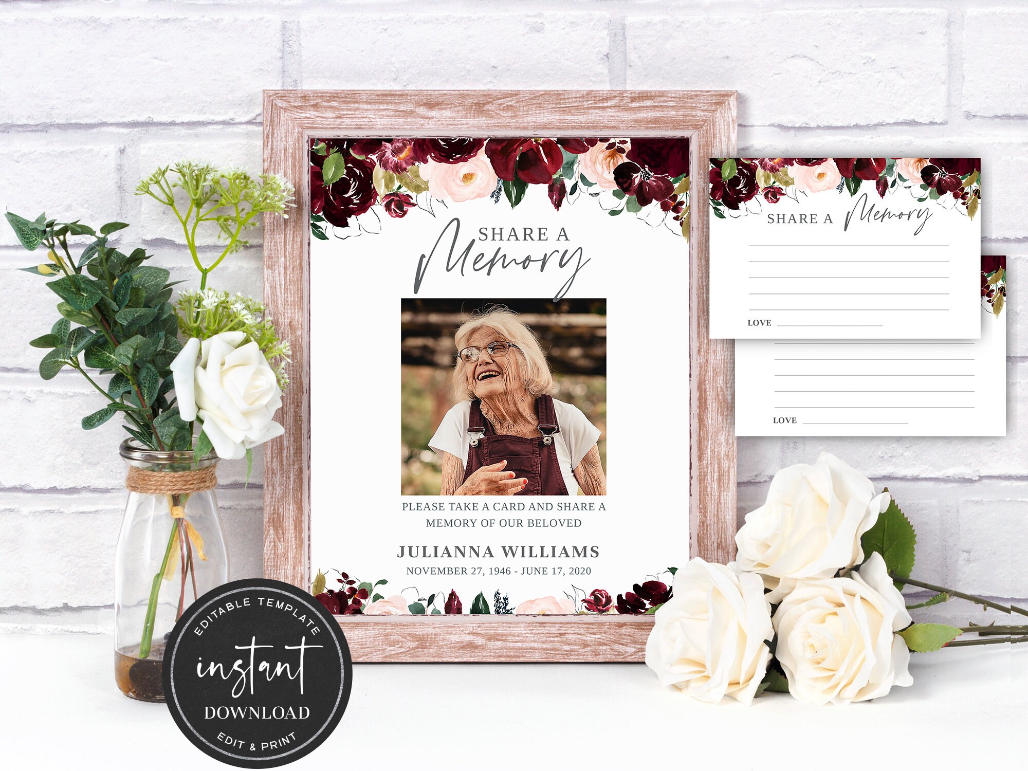 Funeral Bundle Funeral Program Bundle Celebration of Life - Etsy