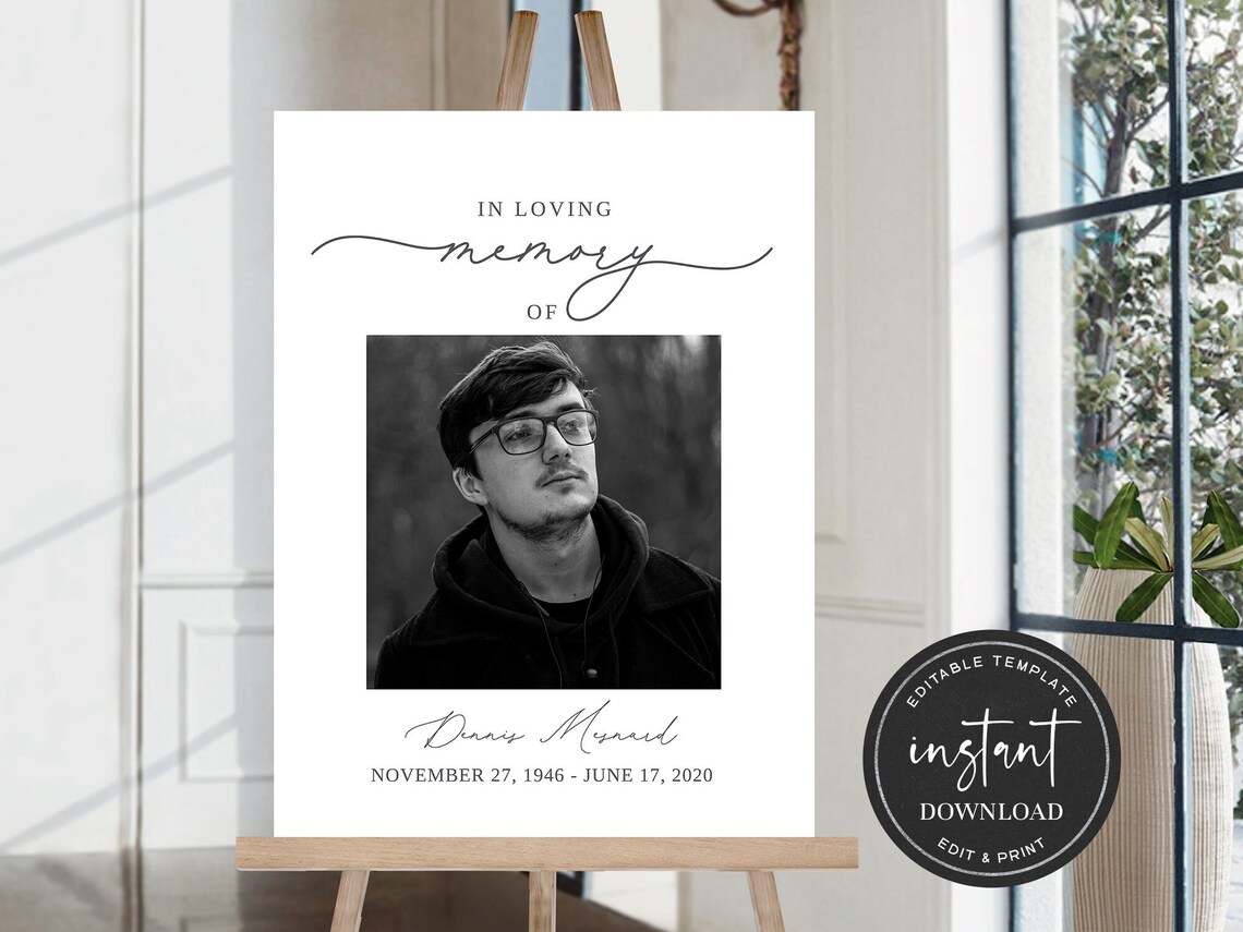 Celebration of Life Welcome Sign Funeral Welcome Sign - Etsy