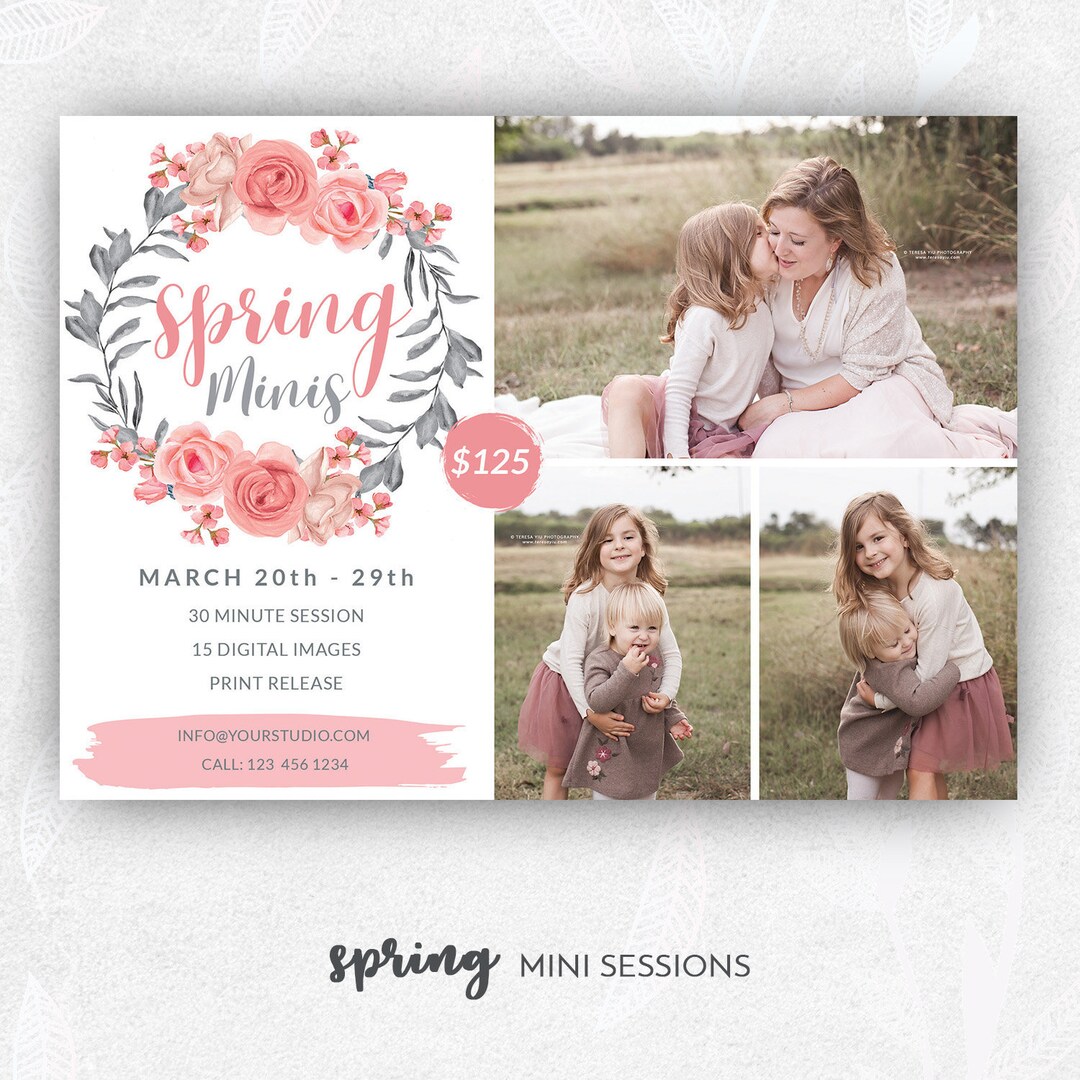 Spring Mini Session Template, Spring Mini Session, Photography ...