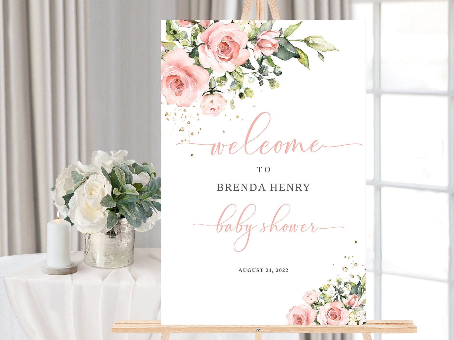 Baby Shower Welcome Sign Baby Shower Editable Welcome Sign - Etsy