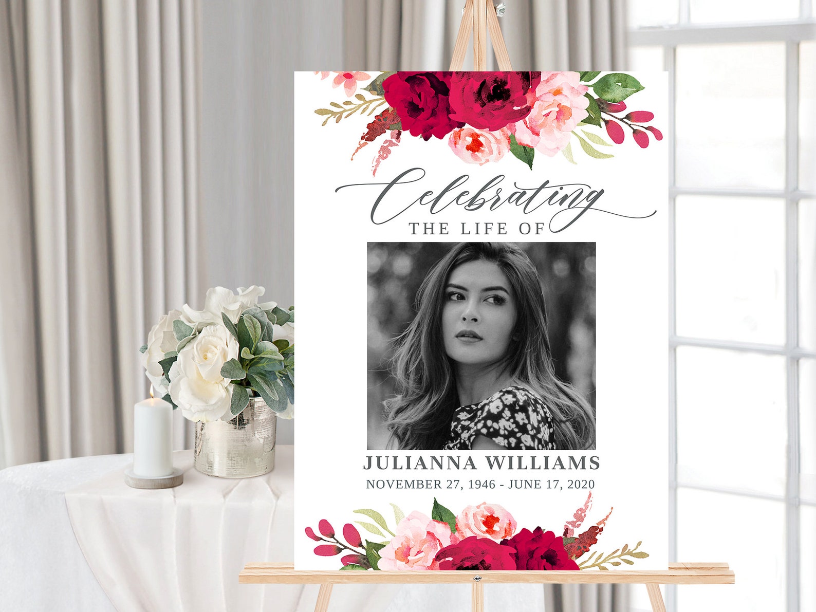 Funeral Collage Template, Set of 3 Funeral Photo Collage Bundle ...