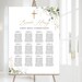 First Communion Seating Chart Template, Greenery First Communion ...