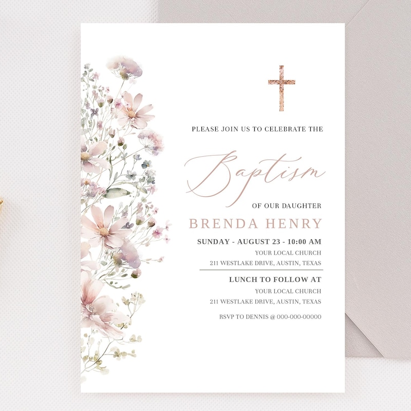 Printable Baptism - Etsy