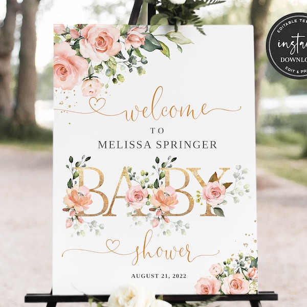Baby Shower Welcome Sign - Etsy
