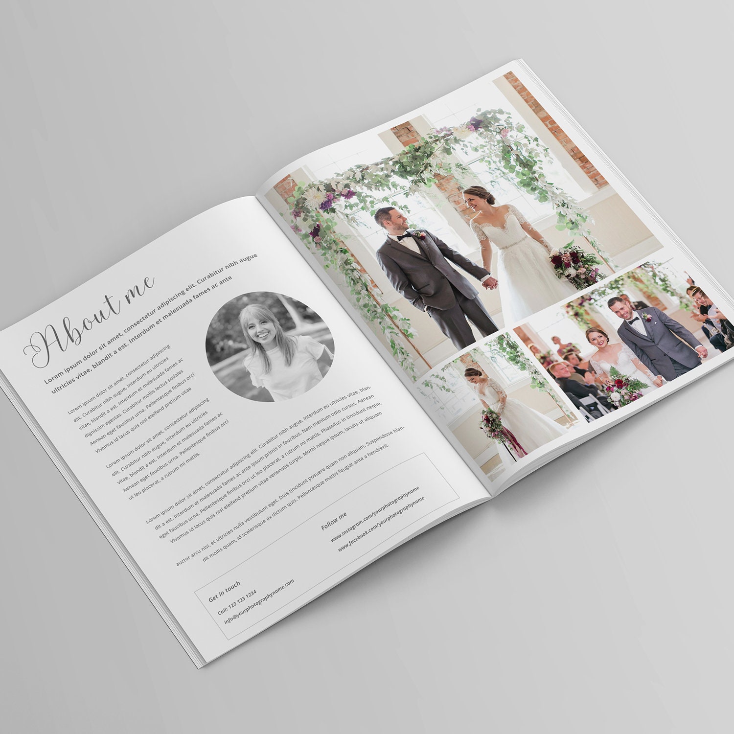 Wedding Photographer Magazine Template Photographer Welcome | Etsy