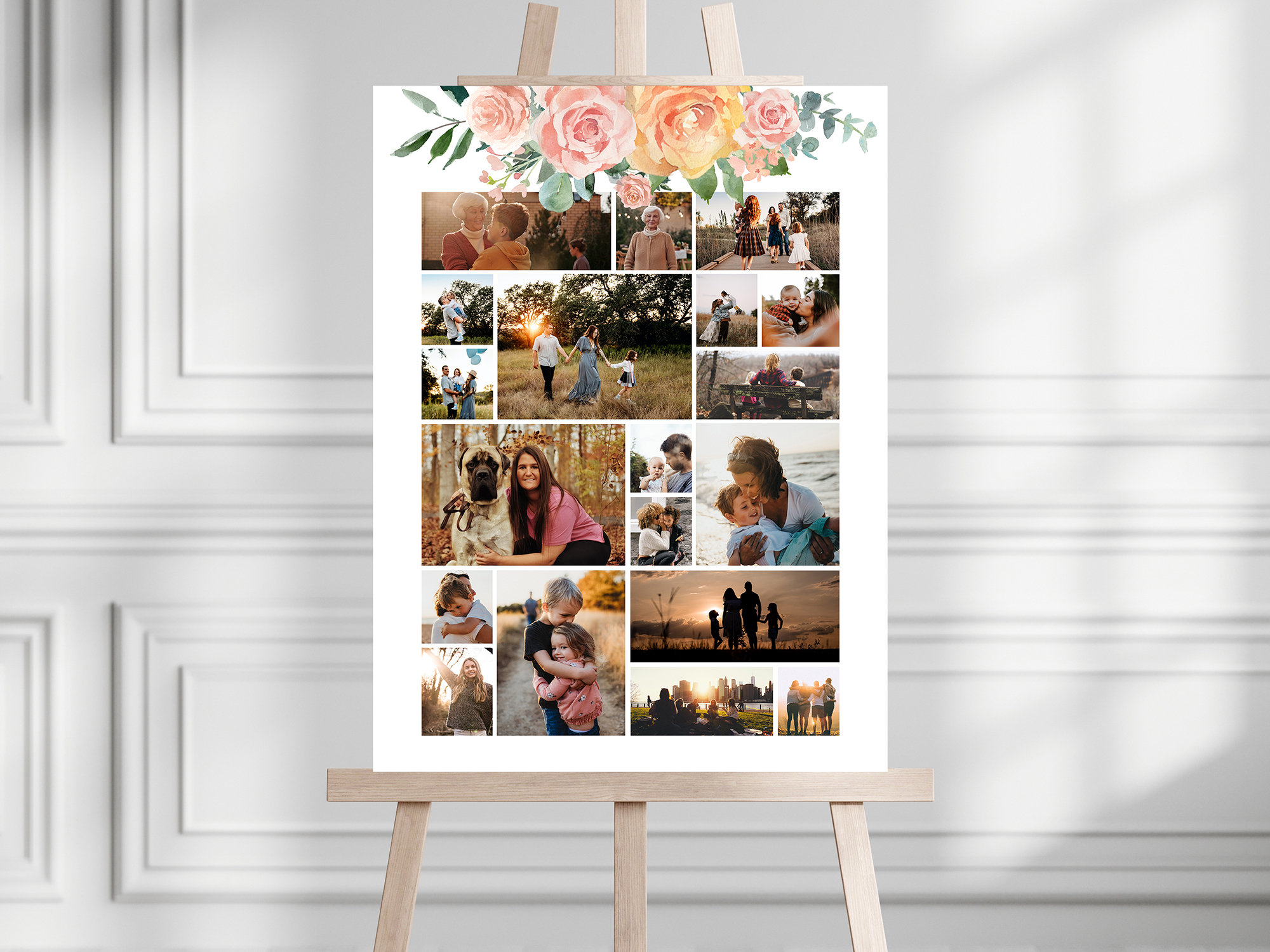 Funeral Collage Template, Set of 3 Funeral Photo Collage Bundle ...
