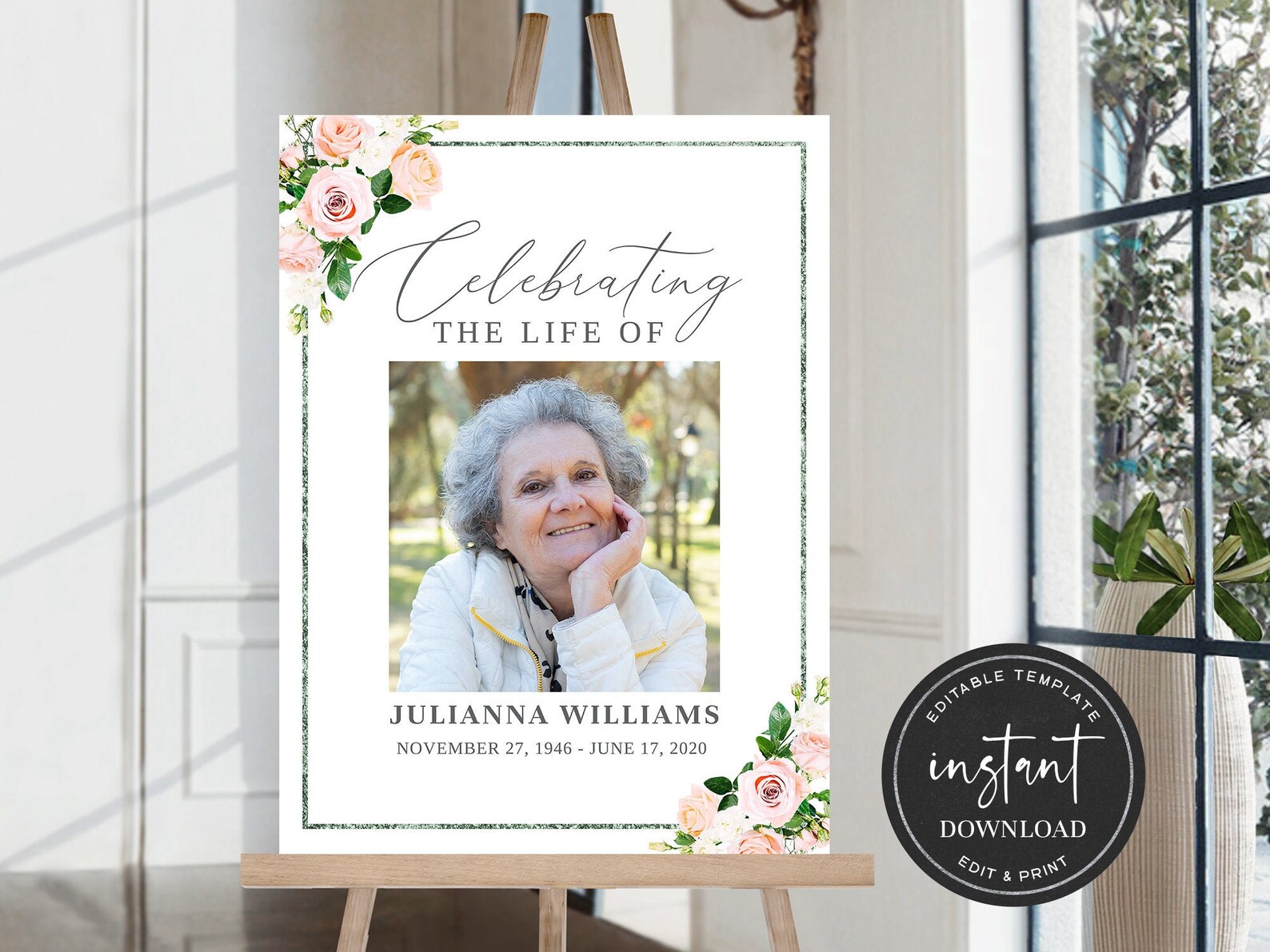 Funeral Welcome Sign Obituary Memorial Sign Funeral Sign - Etsy