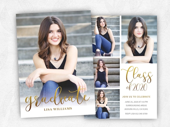 Senior Graduation Announcement Template Senior Graduation | Etsy