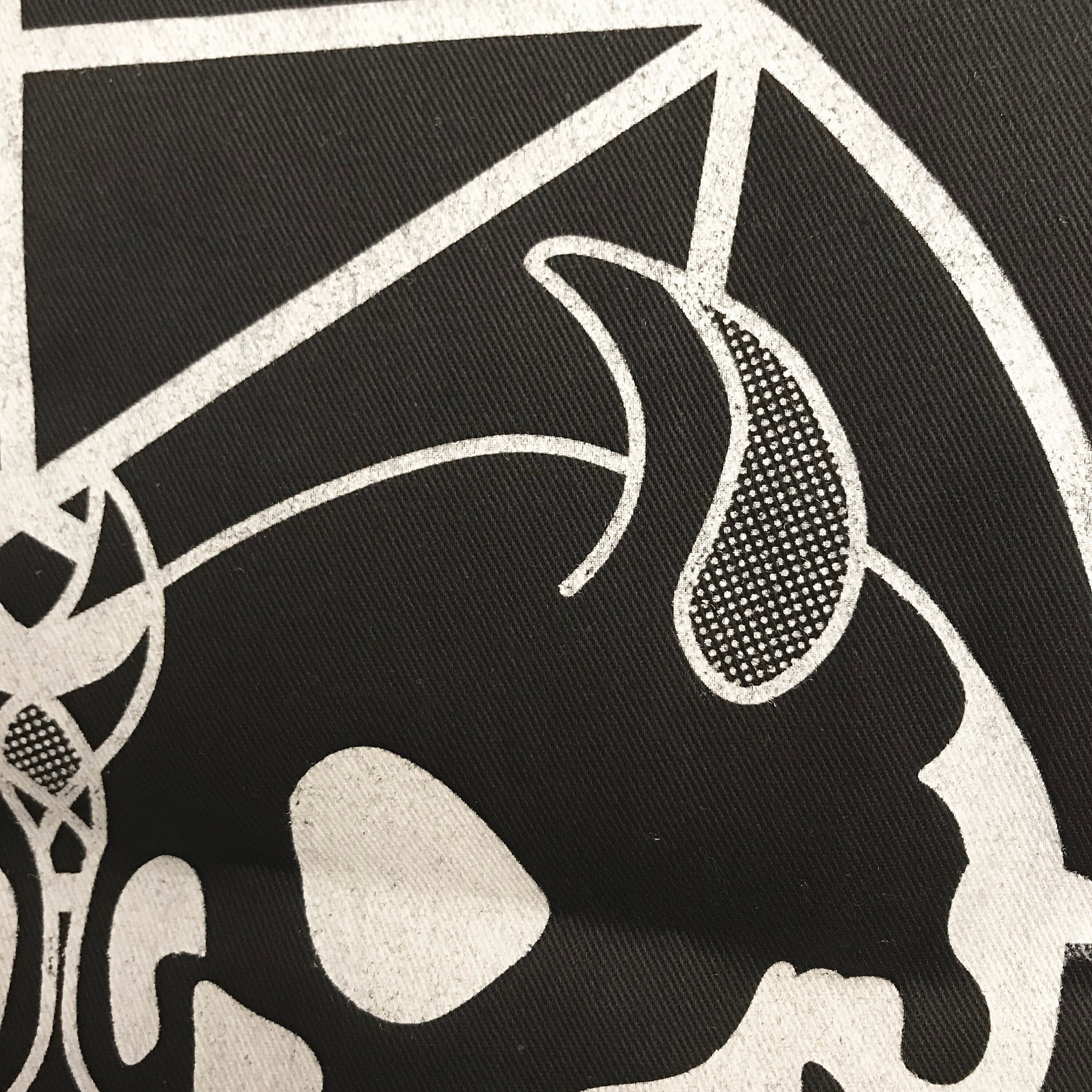 Devil Skulls Back Patch Black, fabric sew on patch, screenprint patch ...