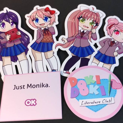 Doki Doki Literature Club 4 Piece 1.25 Inch Button Set | Etsy