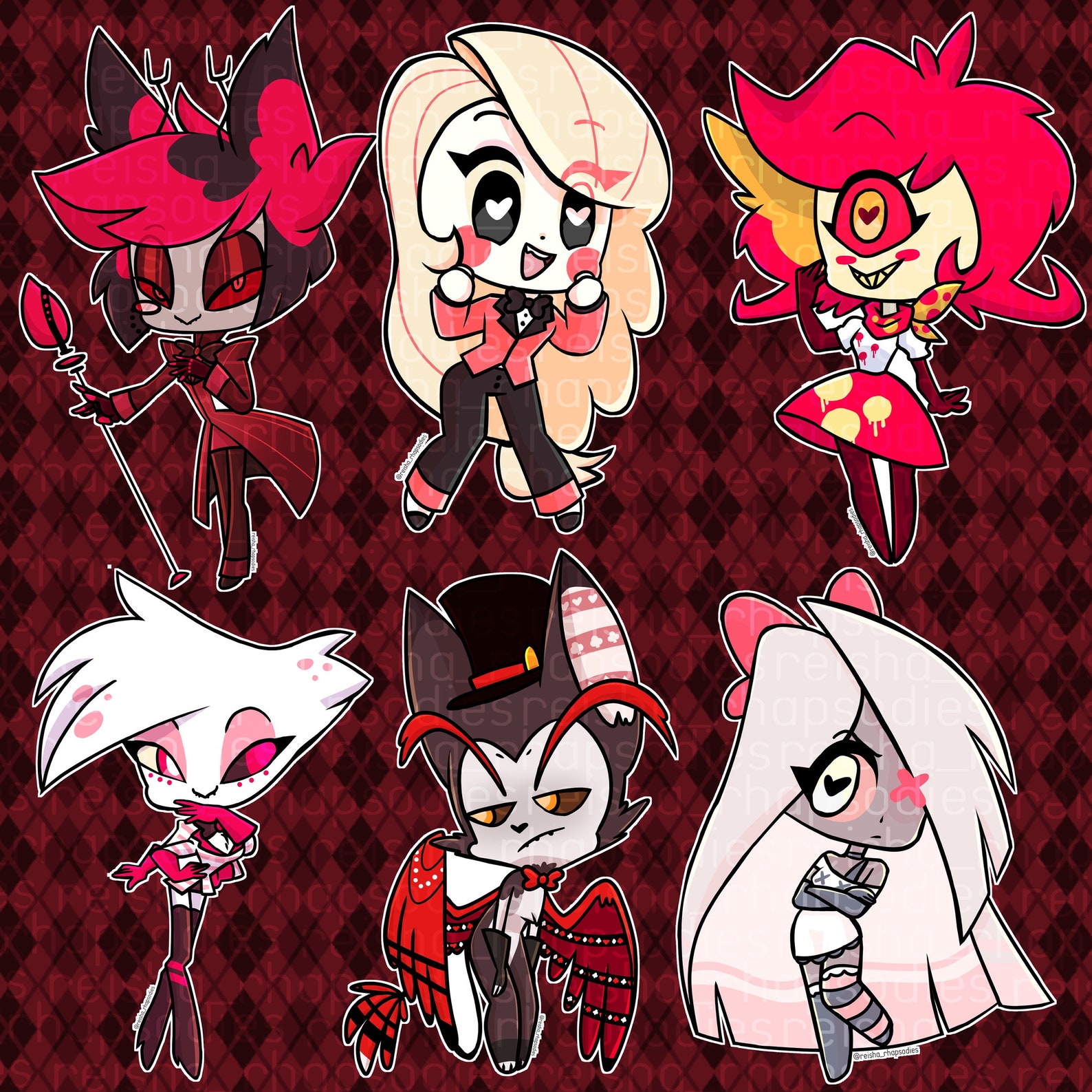 Hazbin Hotel Stickers - Etsy