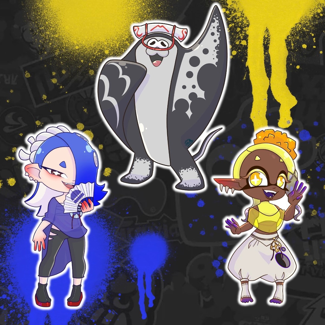 Splatoon 3 Deep Cut Stickers - Etsy