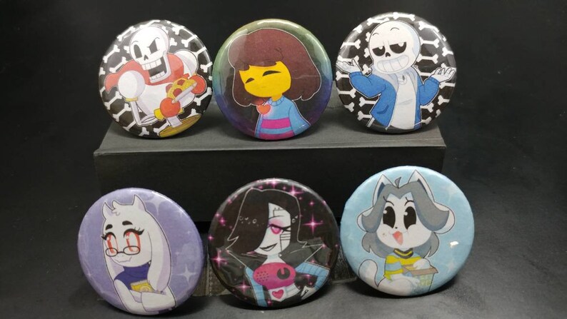 Undertale Buttons Singles - Etsy