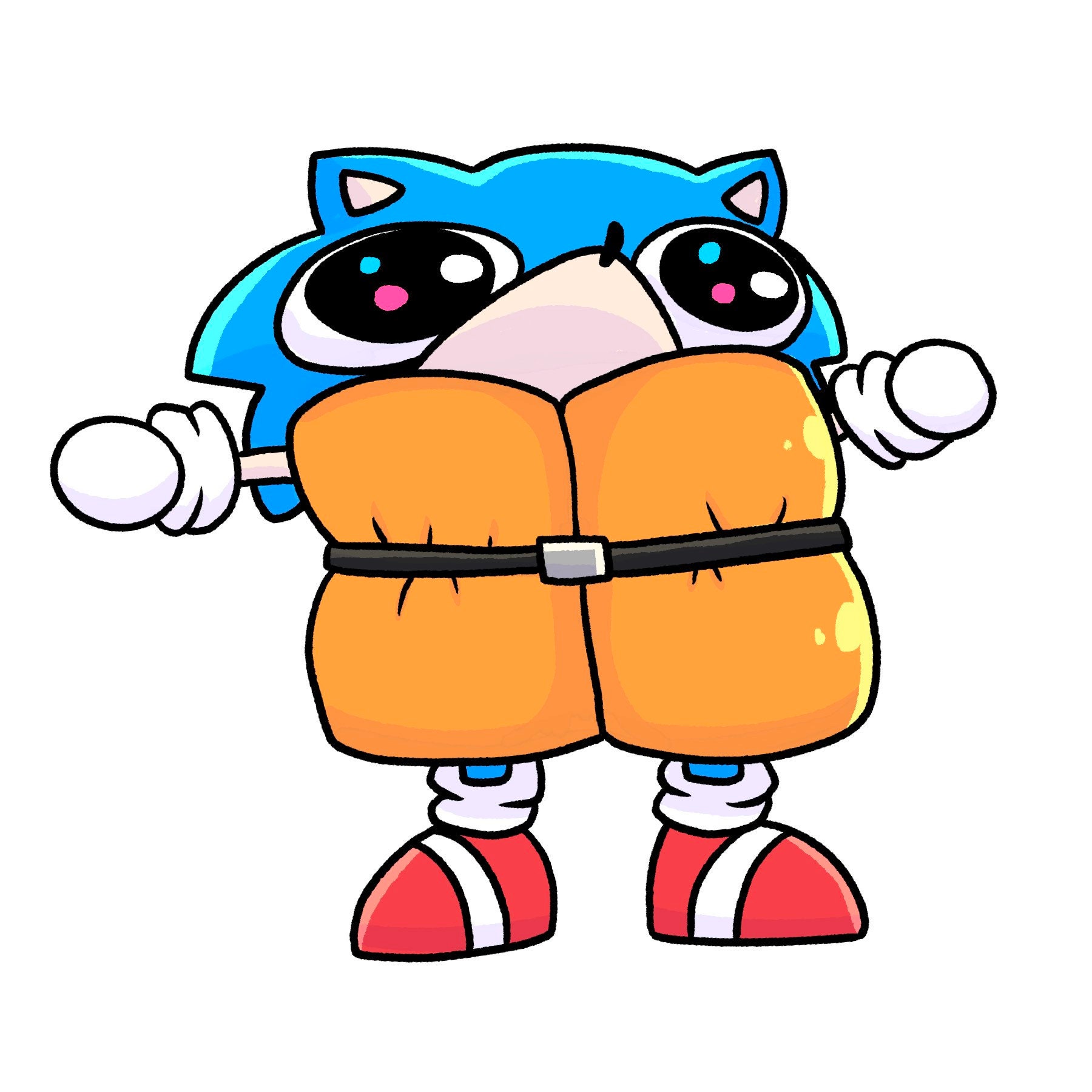 Derp Sonic the Hedgehog Stickers - Etsy