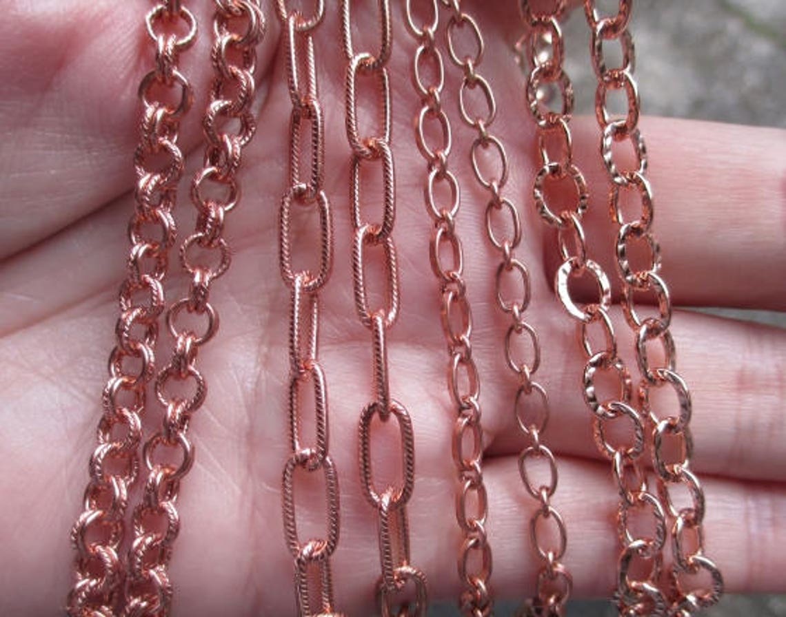 Copper Cross Necklace- Choose From 4 Different Ones - Etsy