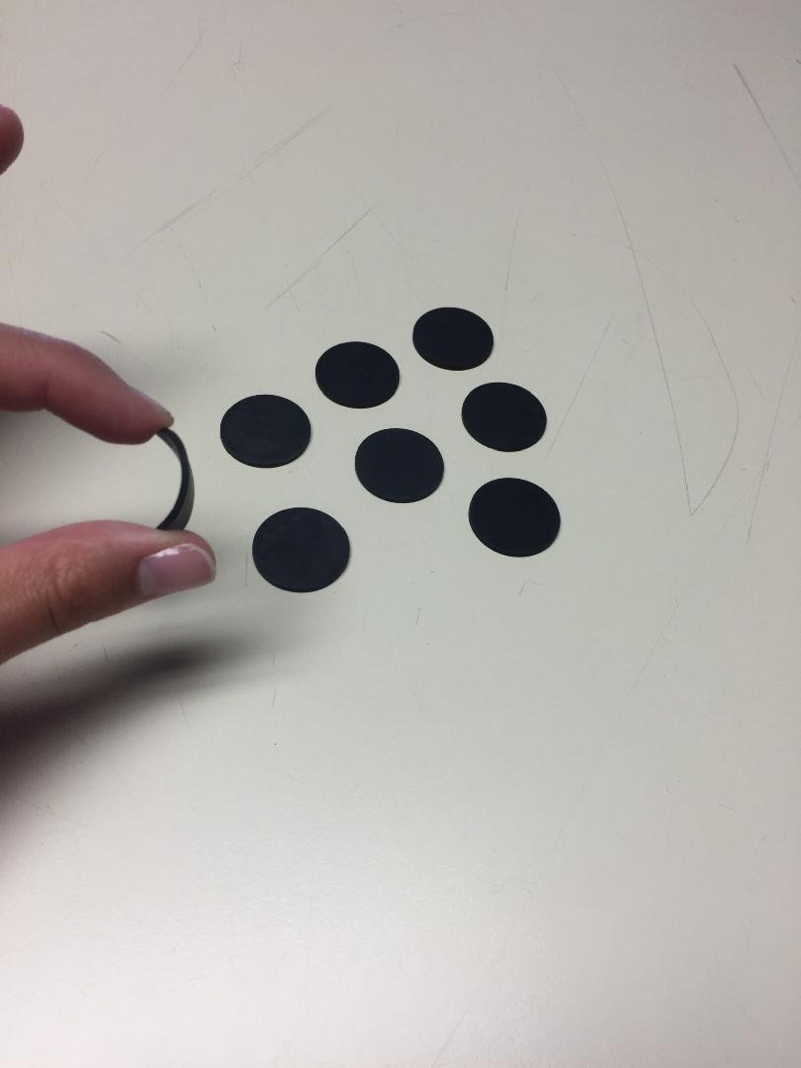 Black Rubber Circles 1 diamete 1/16 thick | Etsy