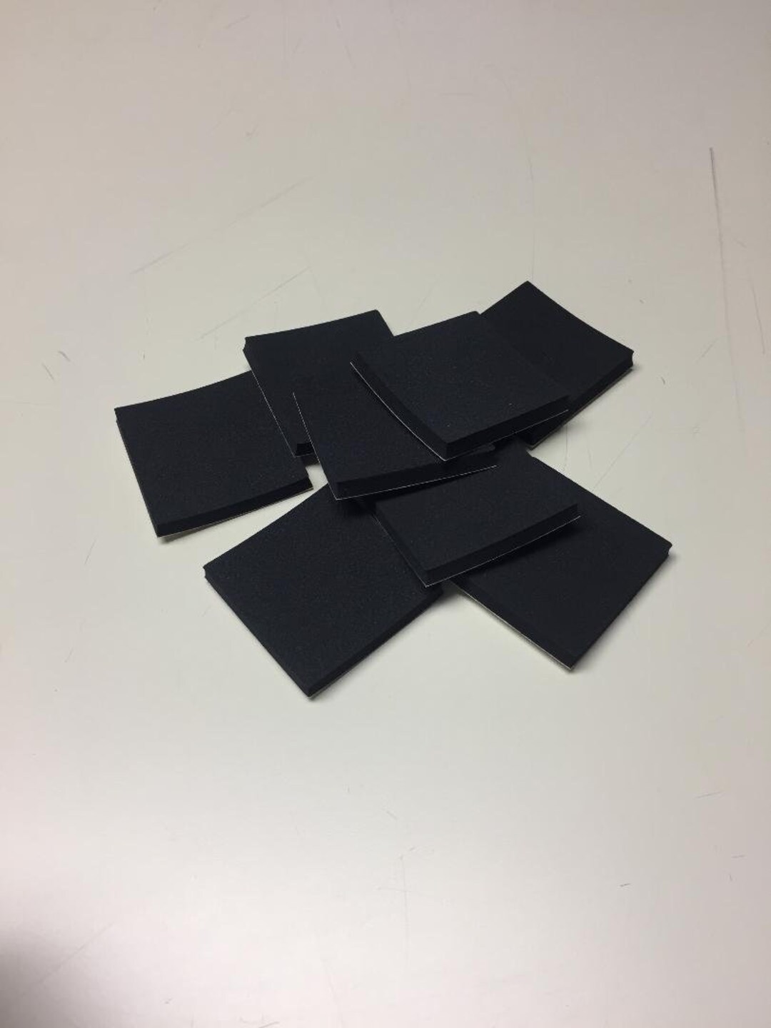 Black, Closed Cell Sponge, 2" Square, 1/4" Thick, Adhesive Backing - Etsy