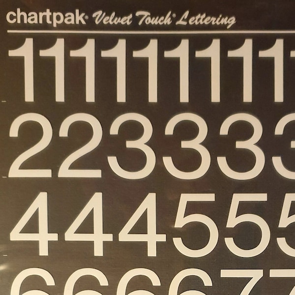 Helvetica Numbers - Etsy