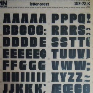 NEIL BOLD - Letraset / Mecanorma Instant Rub on Letter Transfers ...