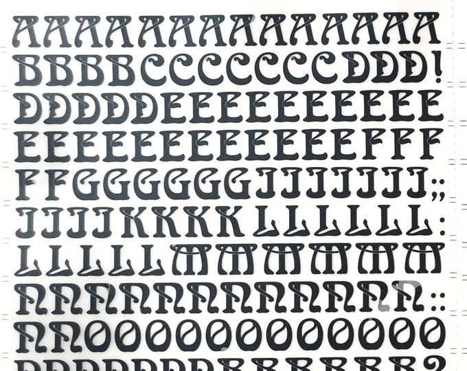 ARNOLD BOCKLIN (48pt) Mecanorma Dry Rub on Letter Transfers (like ...