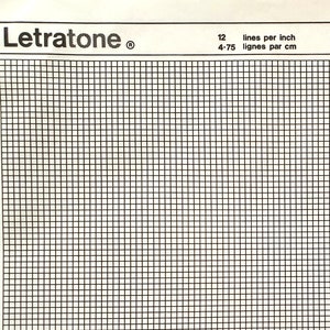 SQUARE GRID Letraset Letratone / Normatone Adhesive Manga SCREENTONE ...