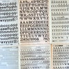 VINTAGE / RANSOM ALPHABET - Picture Letters E-Z Dry Rub on Transfer ...
