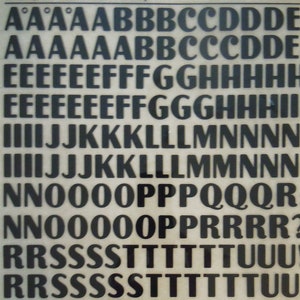 JIMINY CRICKET - Chartpak Dry Letter Transfers (choose Font Size) - Etsy