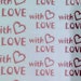 Metallic LOVE WORDS PHRASES Choose design E-Z rub ons | Etsy