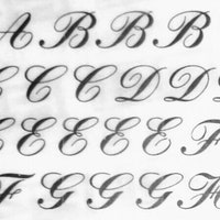 10 Rub on Letter Sheets, Dry Transfer Lettering, Decadry Decal Sheets ...