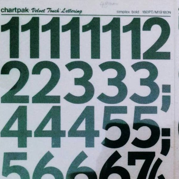 Rub on Numbers - Etsy Australia