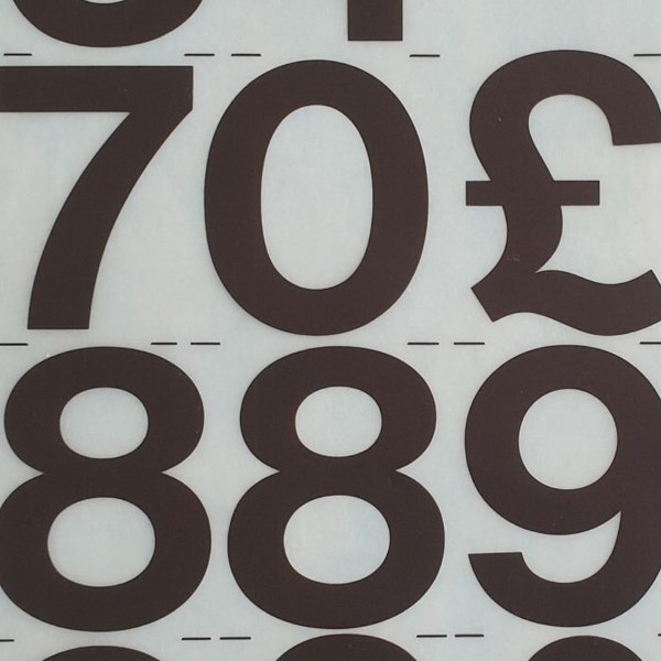 Helvetica Numbers - Etsy