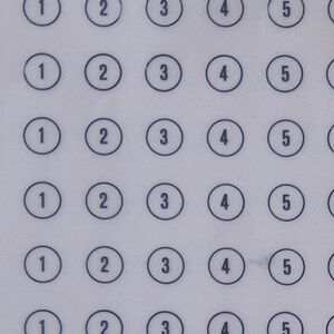 NUMBERS IN CIRCLES - Letraset / Mecanorma Instant Rub on Number ...