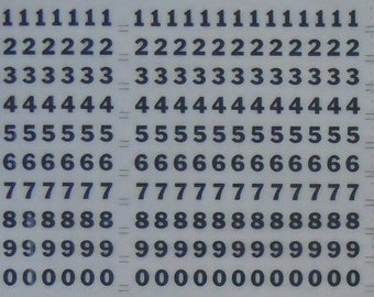 Rub on numbers | Etsy