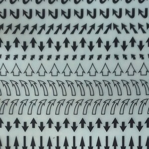 ARROWS Symbols Letraset Rub on Symbol Shape Transfers choose Style - Etsy