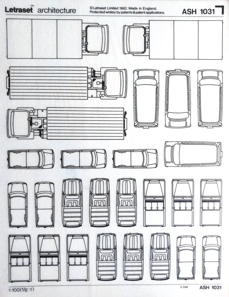 LORRIES / VANS - Small Letraset / Mecanorma Dry Rub on Transfers ...