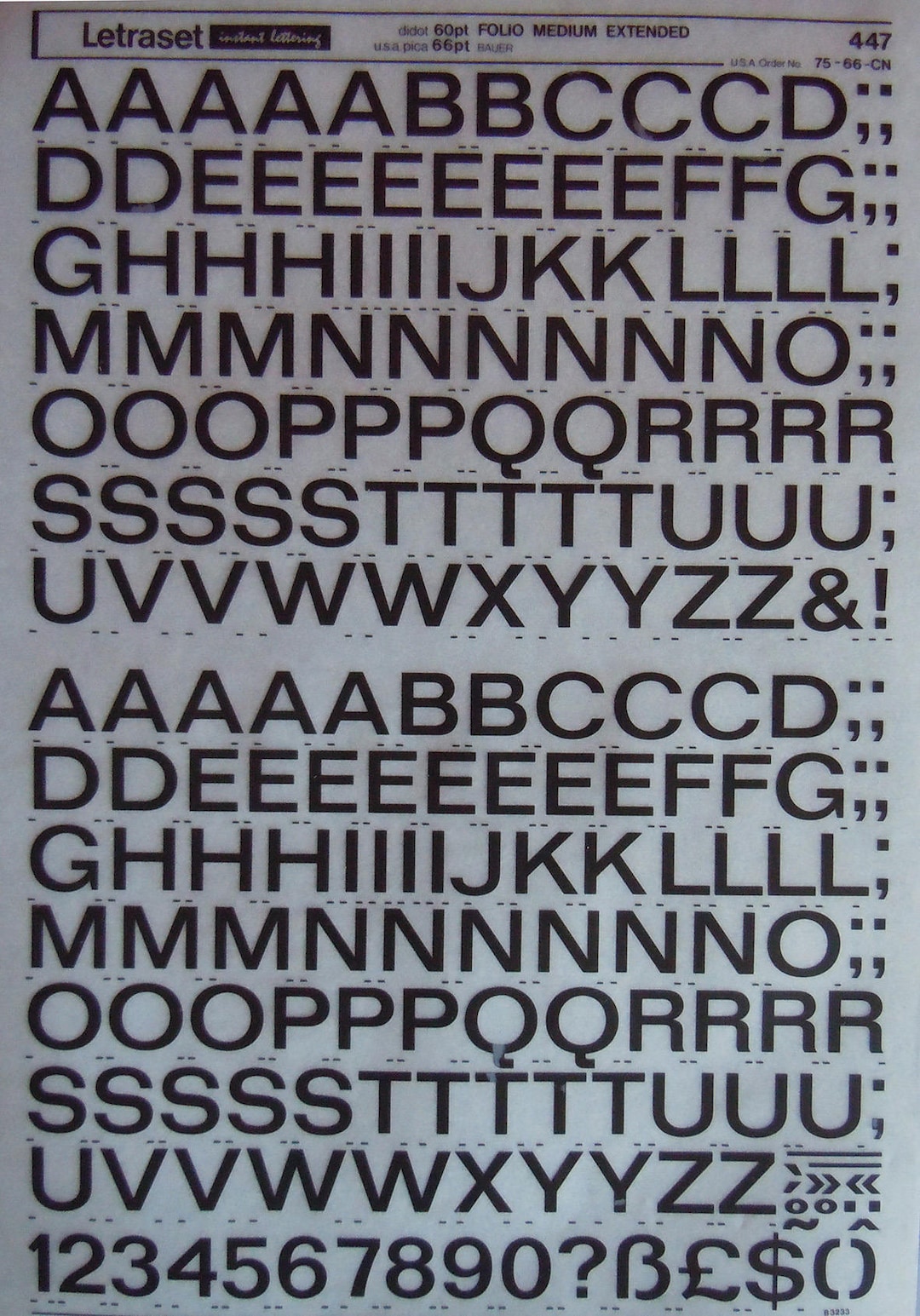 FOLIO MEDIO EXTENDIDO (60pt/48pt/36pt/28pt/24pt/20pt/16pt/14pt ...