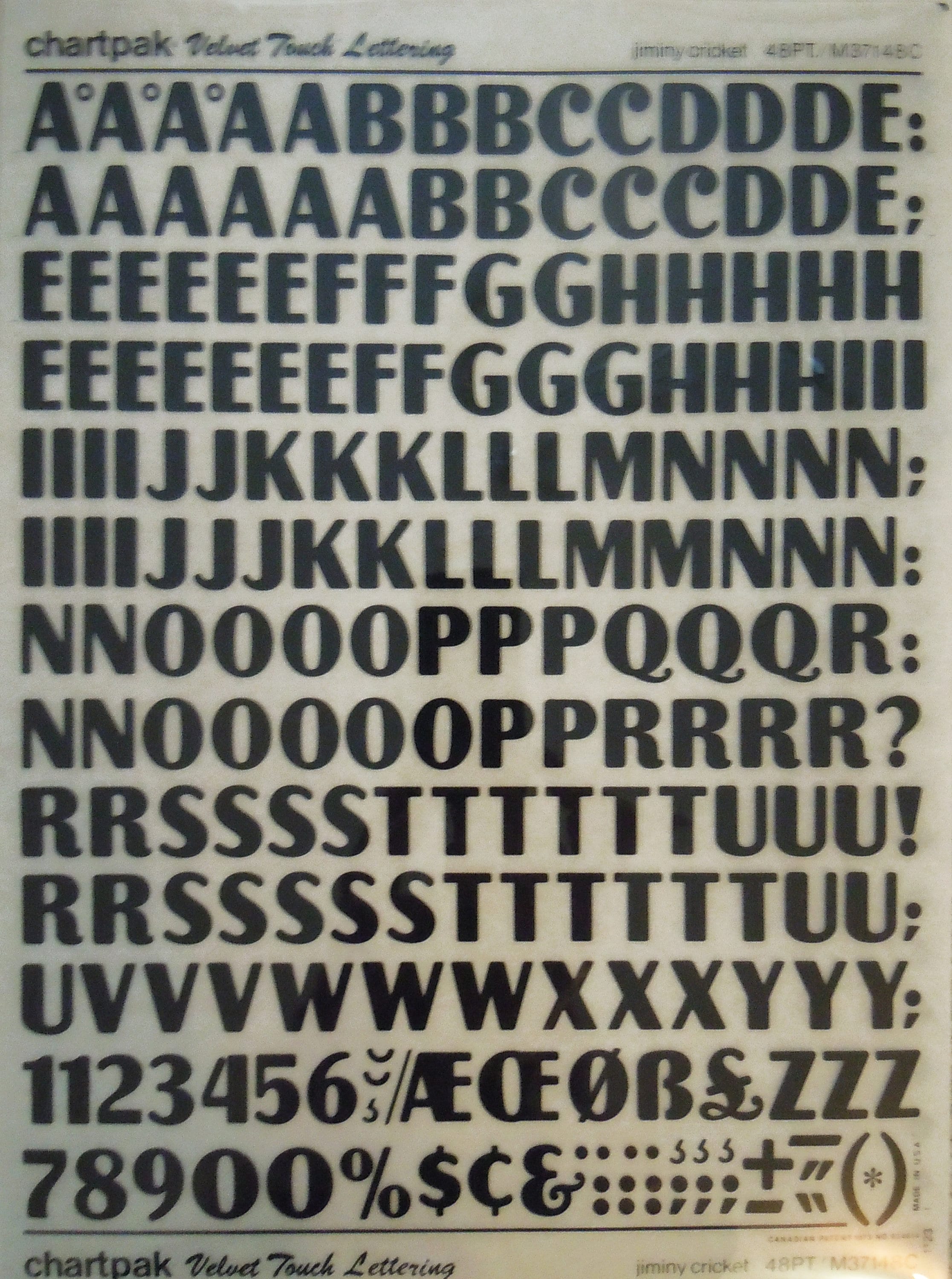 JIMINY CRICKET Chartpak Dry Letter Transfers choose Font - Etsy