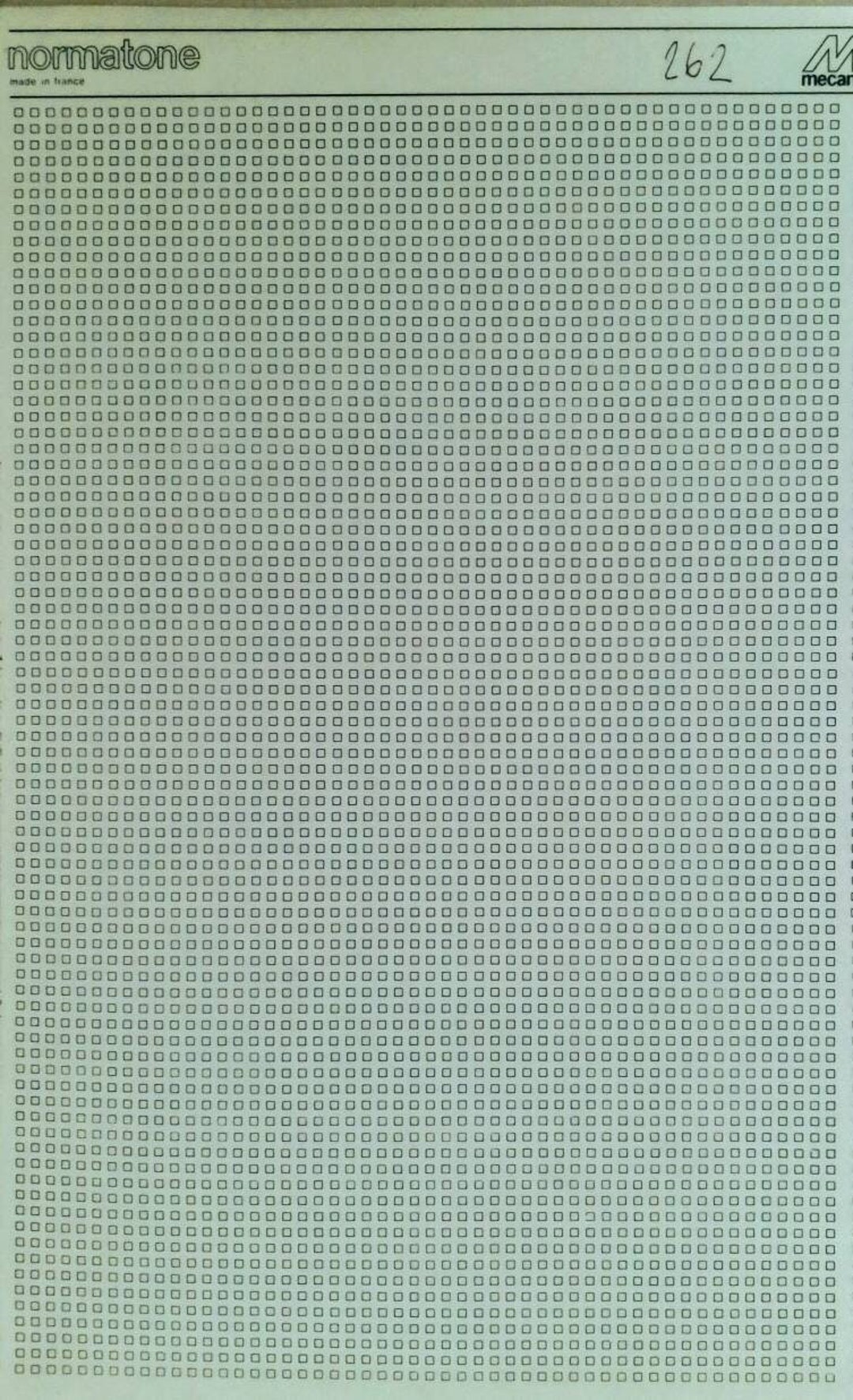 SQUARES / SQUARE GRID - Manga Screentone Normatone Mecanorma Adhesive ...