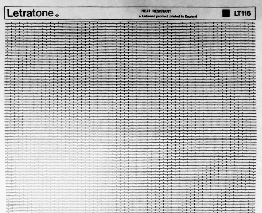 BRICK WALL - Manga SCREENTONE Letraset Letratone Normatone Vintage ...